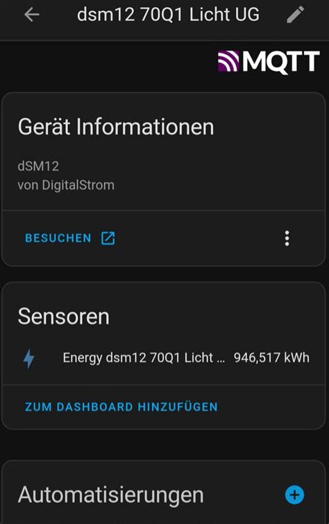 Using Digitalstrommqtt On Home Assistant As Container With Portainer