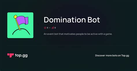Adicionar Domination Bot A Lista N°1 De Bots Do Discord
