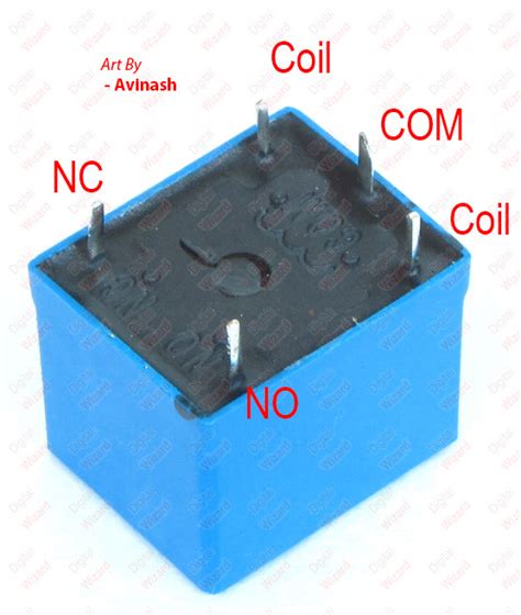 Relays Pinouts Of Common Relays Practical Electronics Tutorials Digital Wizard