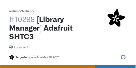 [library manager] adafruit shtc3 · issue 10288 · arduino arduino · github