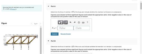 Solved Assume That All Members Are Pin Connected And P2kn