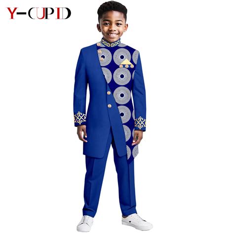 Roupas Africanas Para Crianças Ternos Dashiki Impressão Formal Superior