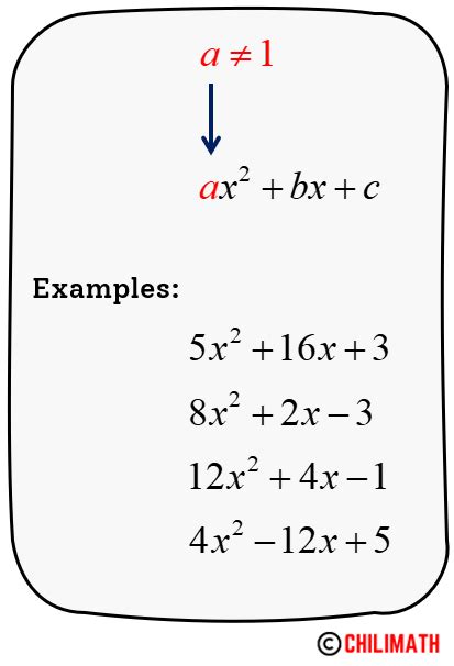Factoring Trinomial A≠1 Hard Case Chilimath