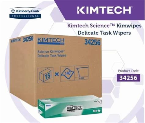 Kimtech Science Kimwipes Delicate Task Wipers 34256 Size 14 7 X 16 6