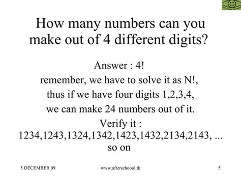 Basics Of Permutation And Combination Ppt