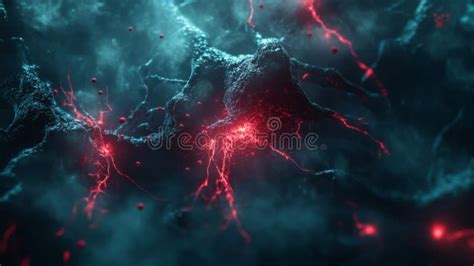 Abstract Neural Network Energy Flow Visualization Stock Illustration