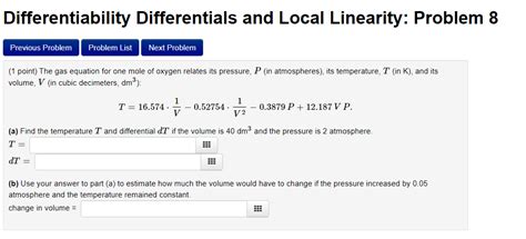 Solved Differentiability Differentials And Local Linearity Chegg