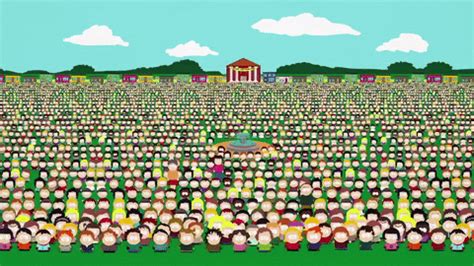 Crowd Gathering  By South Park Find And Share On Giphy