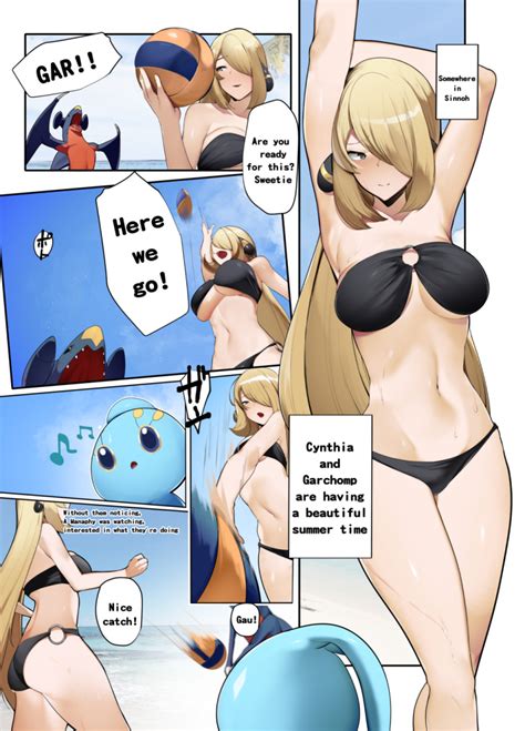 Rule 34 Comic Cynthia Pokemon English Text Female Garchomp Pokemon