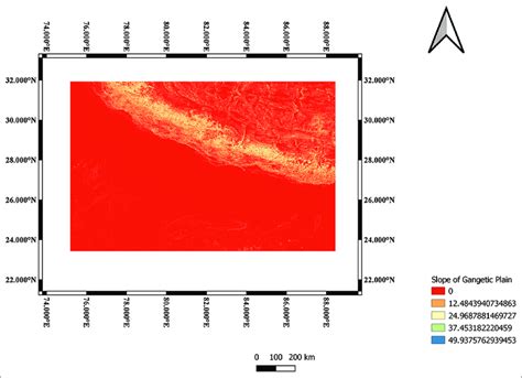 The Slope Of Study Area After Calculating Through Slope Function In Download Scientific Diagram