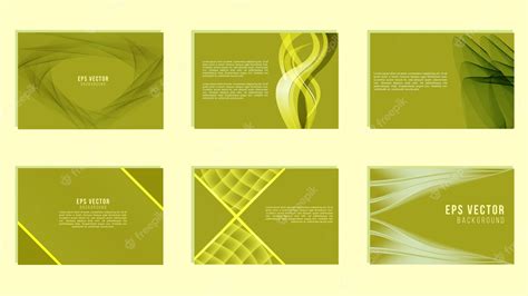 Premium Vector Yellow Powerpoint Presentation Templates Set Use For