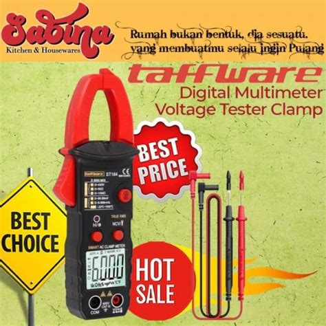 Promo Tang Amper Multimeter Multitester Digital Voltage Tester Clamp Prob St Diskon 8 Di Seller