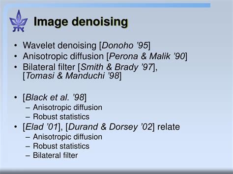 Ppt Bilateral Mesh Denoising Powerpoint Presentation Free Download