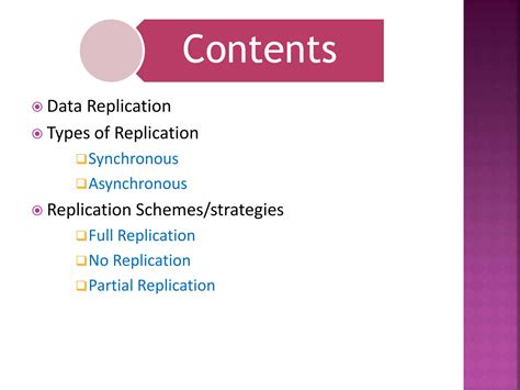 Solution Lecture 6 Types And Schemes Of Replication Studypool