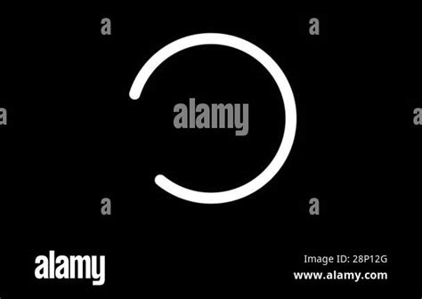 Refresh Reload Icon Loop Symbol White Color Animation Refresh Icon Or Reload Seamless Looping