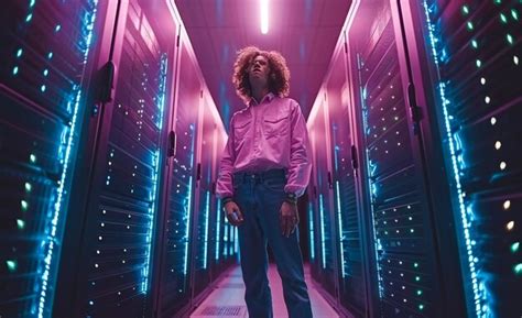 Premium Photo Network Server Room With Computers For Digital Communications And