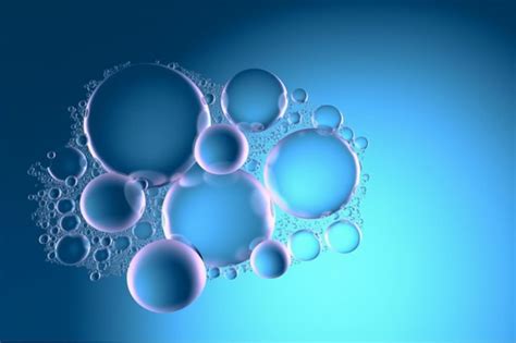 Premium Ai Image Abstract Nano Molecular Structure Water 3d Spheres