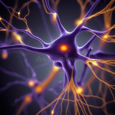 Closeup Of Neurons Firing In The Brain Stock Illustration Illustration Of Fire Intelligence