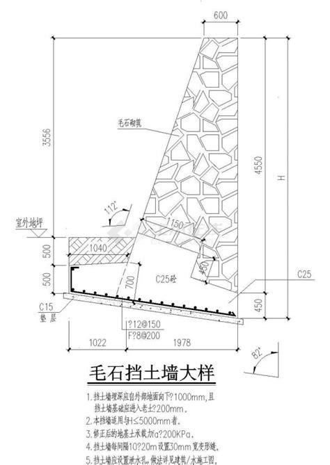 挡土墙前后怎么区分 挡土墙立面图怎么看 加筋土挡土墙 大山谷图库