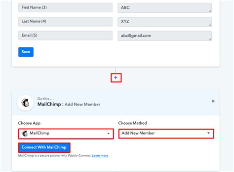 how to integrate pabbly form builder to mailchimp step by step