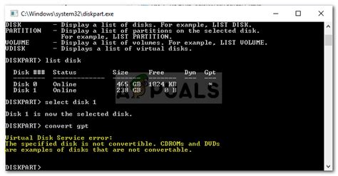 Fix The Specified Disk Is Not Convertible