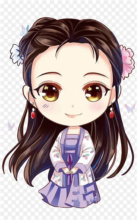 卡通大眼睛长发女孩png图片素材下载图片编号qlvdjplx 免抠素材网