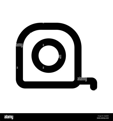 Measure Tape Icon Set In Thin Line Outline Style And Linear Vector Sign