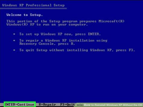 How To Reinstall Windows Xp Without The Cd With Pictures
