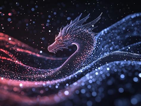 3d Rendering Of Abstract Digital Data Illustration Multi Colored Waves Premium Ai Generated Image