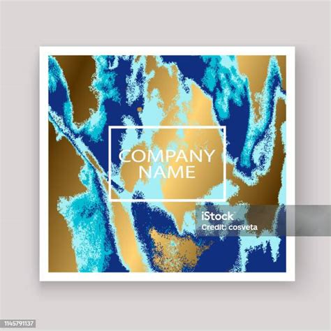 해군 파란 대리석 호화 스러운 짜임새 페인트 예술적 결혼식 초대장 디자인 황금 배경 벡터 일러스트 레이 션에 장식 스플래시 액체입니다 유행 템플릿 벡터 커버 카드 전단지