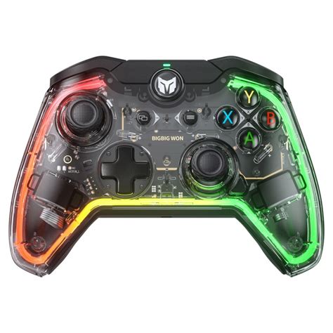 Bigbig Won Rainbow Lite Wired Game Controller Rgb Light Custom Buttons Compatible With Switch