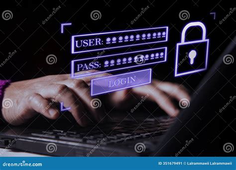 A Modern Login Interface Concept Showing Username And Password Fields On A Laptop Screen With A