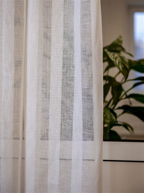 Купить тюль из натурального льна Proteya Deco