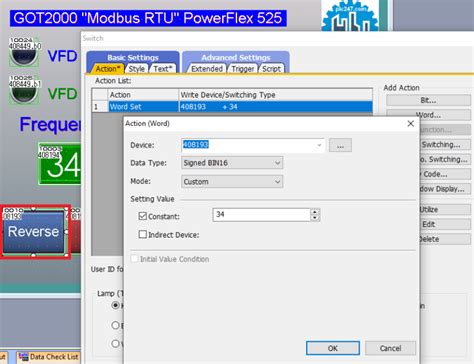 Mitsubishi Hmi Modbus Rtu Powerflex 525 Tutorial