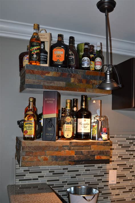 How To Build Floating Shelves For Bar At Margaret Carr Blog