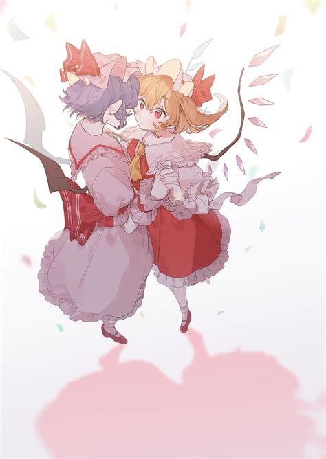 Remilia Scarlet And Flandre Scarlet Touhou Drawn By Laspberry Danbooru