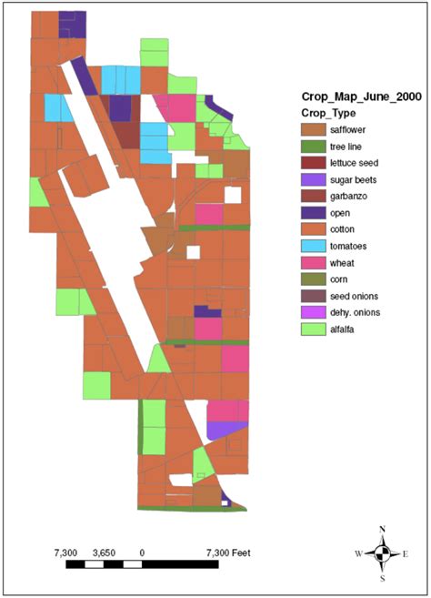 Example Of A Crop Map Prepared In The ArcGIS Database From Hand Drawn Download Scientific