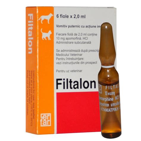 Filtalon 2 Ml Solutie Injectabila Vomitiv Pentru Caini Si Pisici Servicii Publice