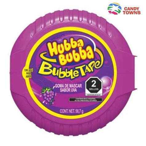Chicle Cinta Hubba Bubba Sabor Uva Pieza Candy Towns