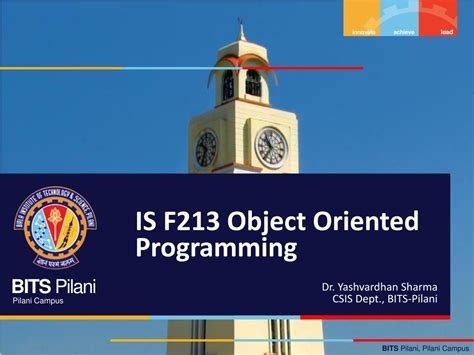 Ppt Is F213 Object Oriented Programming Powerpoint Presentation Free Download Id1153001