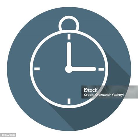 스톱 워치 아이콘입니다 시간 기호입니다 플랫 스타일을 간략하게 설명 합니다 디자인 웹 응용 프로그램 인포 그래픽에 대 한 깨끗 하 고 현대적인 벡터 일러스트 2에 대한 스톡