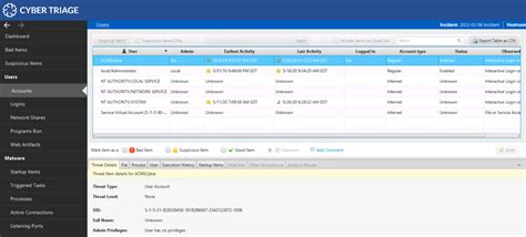 Cyber Triage Lite Network Disk Image And Memory Inputs