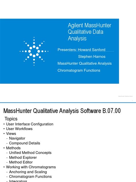 Masshunter Introducao Software Pdf Computer File Icon Computing