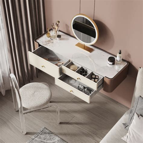 Premium Wall Mounted Floating Makeup Vanity Dresser Charmydecor
