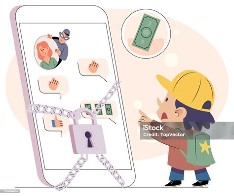 인터넷 해커가 스마트폰 결제 앱에서 돈을 훔치는 사이버 범죄 사이버 범죄 해커 공격 Brand Name Smart Phone에 대한 스톡 벡터 아트 및 기타 이미지