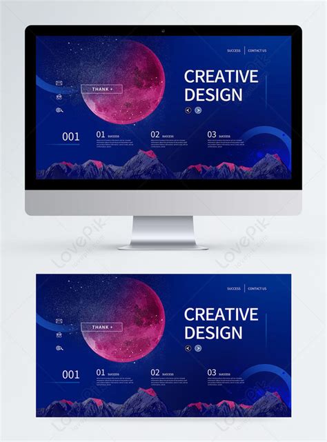 블루 그라데이션 산 크리 에이 티브 플래닛 웹 Ui 이미지 사진 465562996 무료 다운로드