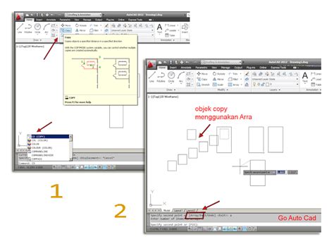 Post 30 Cara Menggunakan Perintah Copy Autocad Go Auto CAD