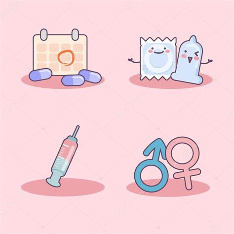 Condom And Sex Object Set Stock Vector Etoileark 99877686