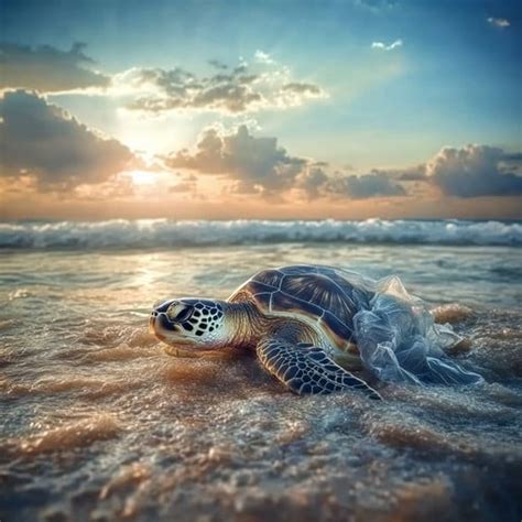 Free Turtle At Sunset Photo Turtle Sunset Ocean Download At Stockcake