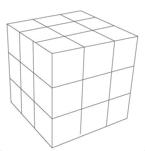 Cube Template 3d Cube Template